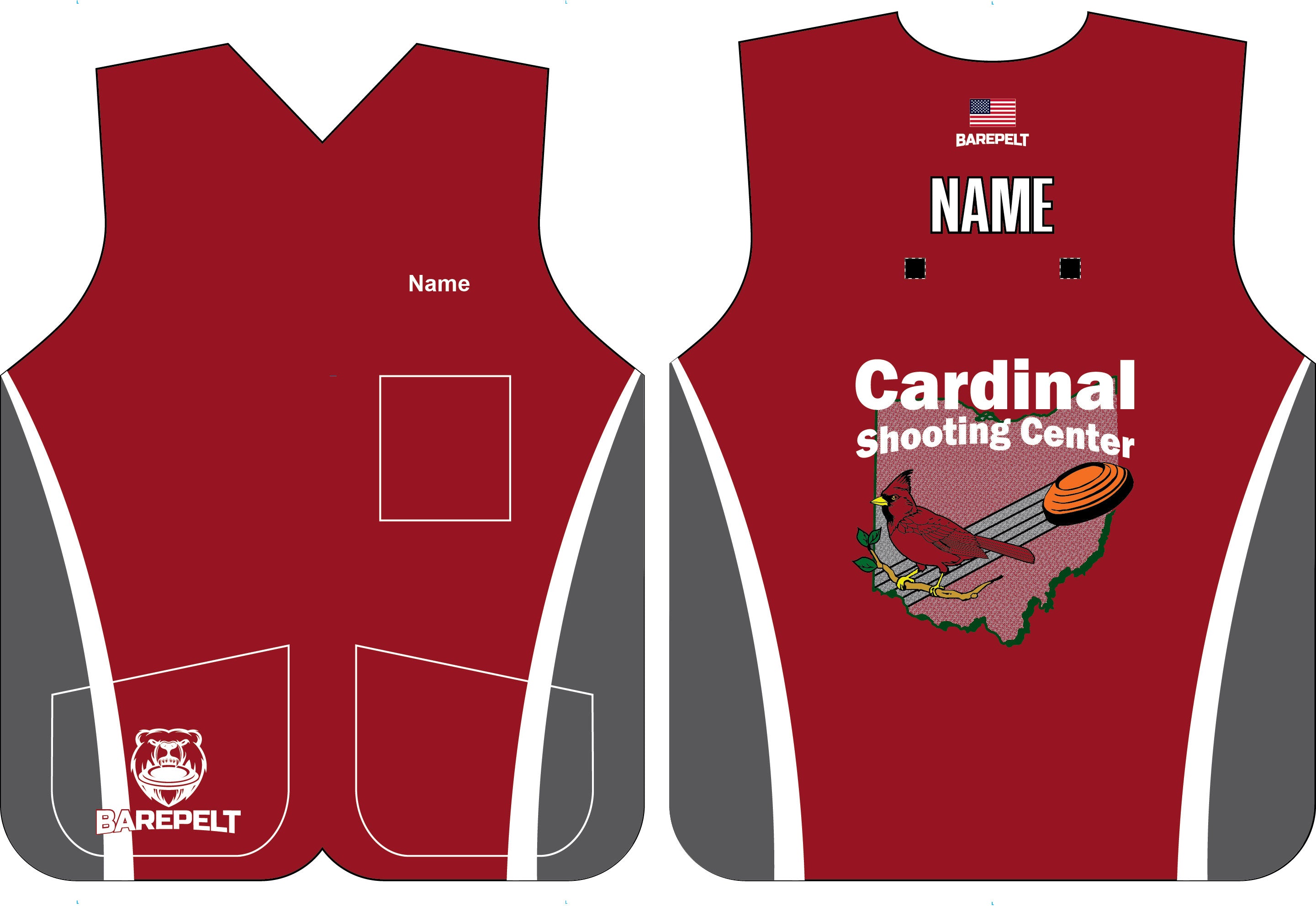 The Cardinal Shooting Center Red Gen. 2 Vest – Barepelt