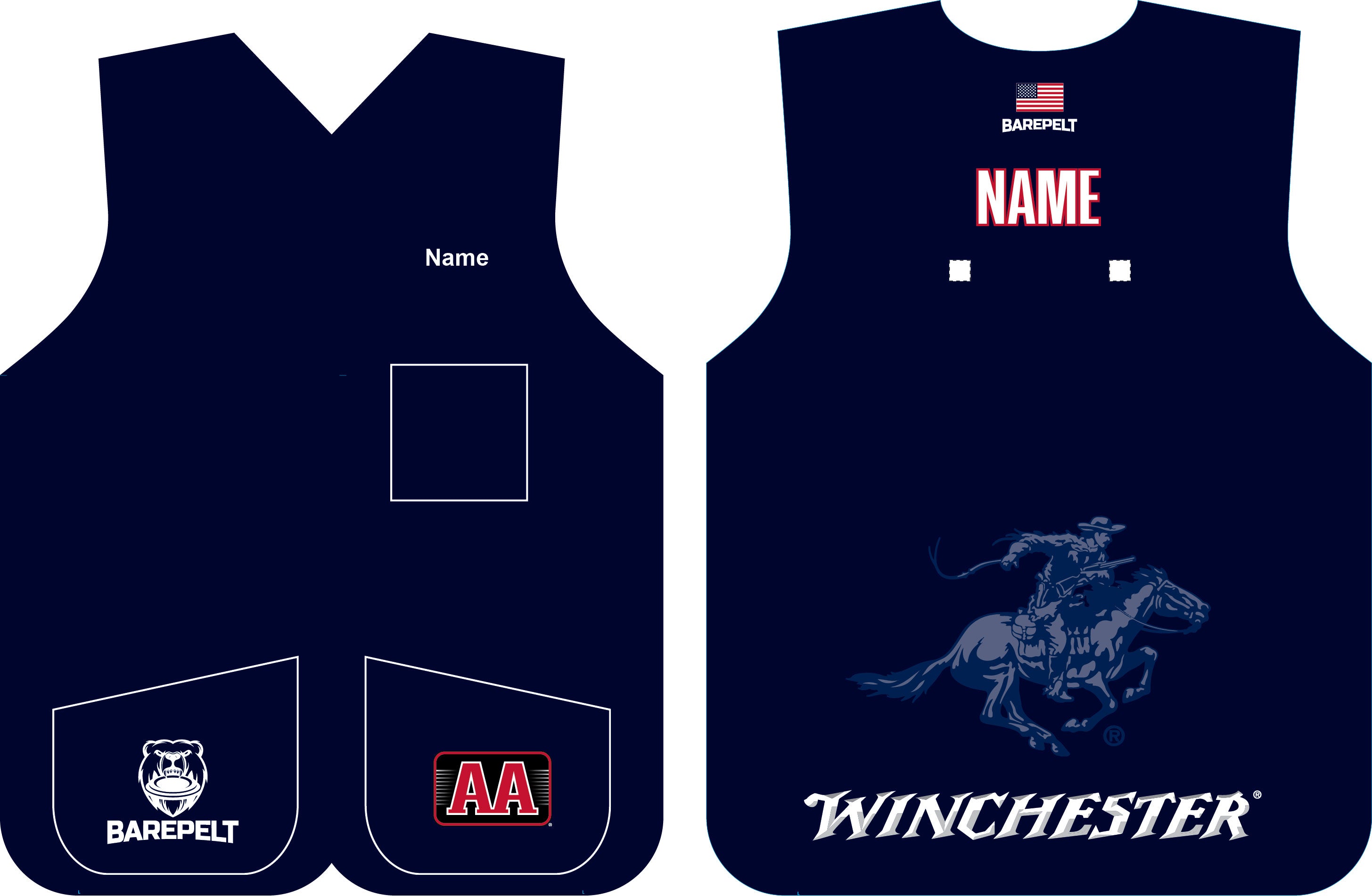 Winchester Blue Vest – Barepelt