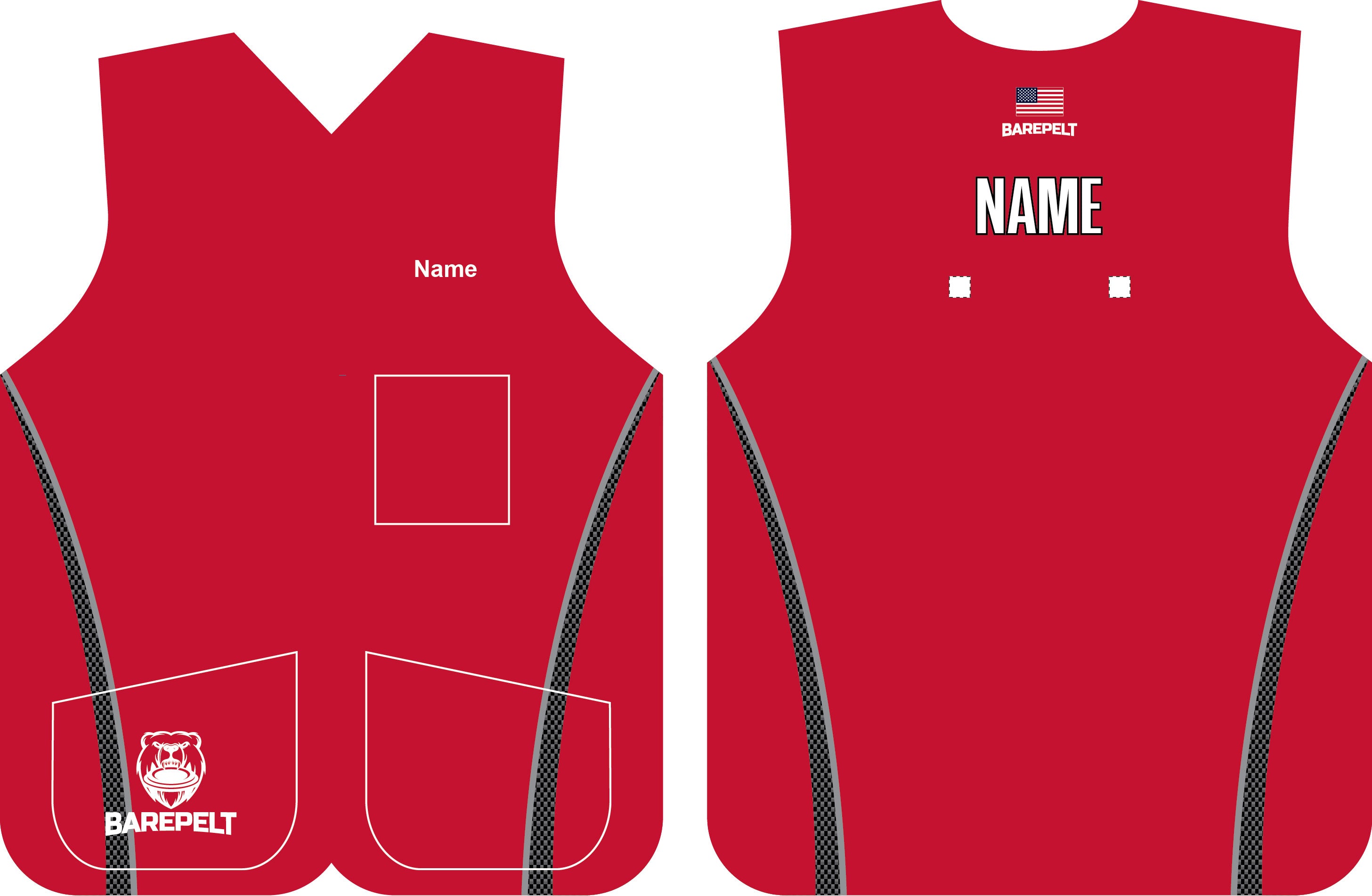 Carbon Fiber Sport Lines Pro-Red Vest – Barepelt