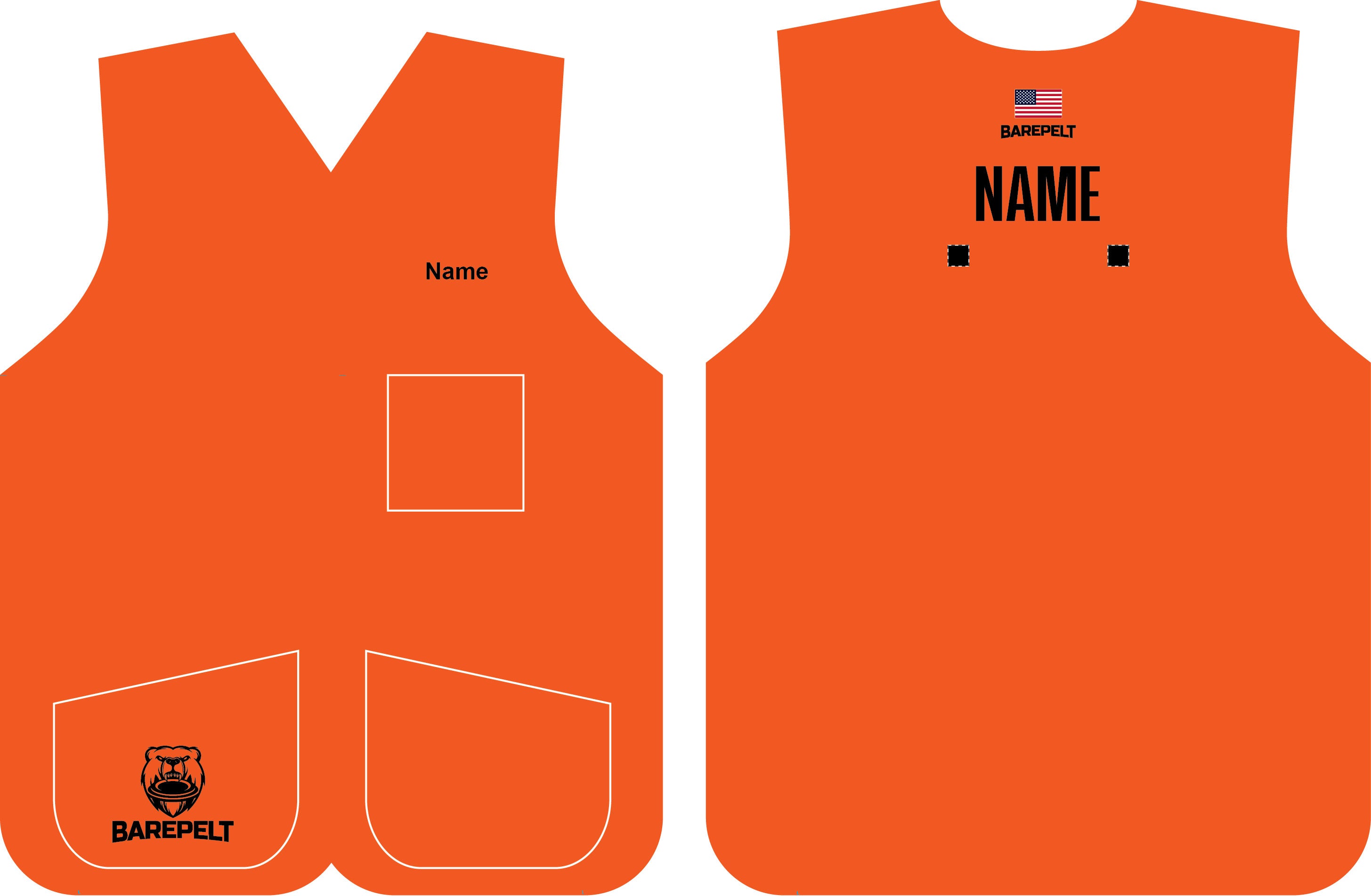 Orange Vest – Barepelt