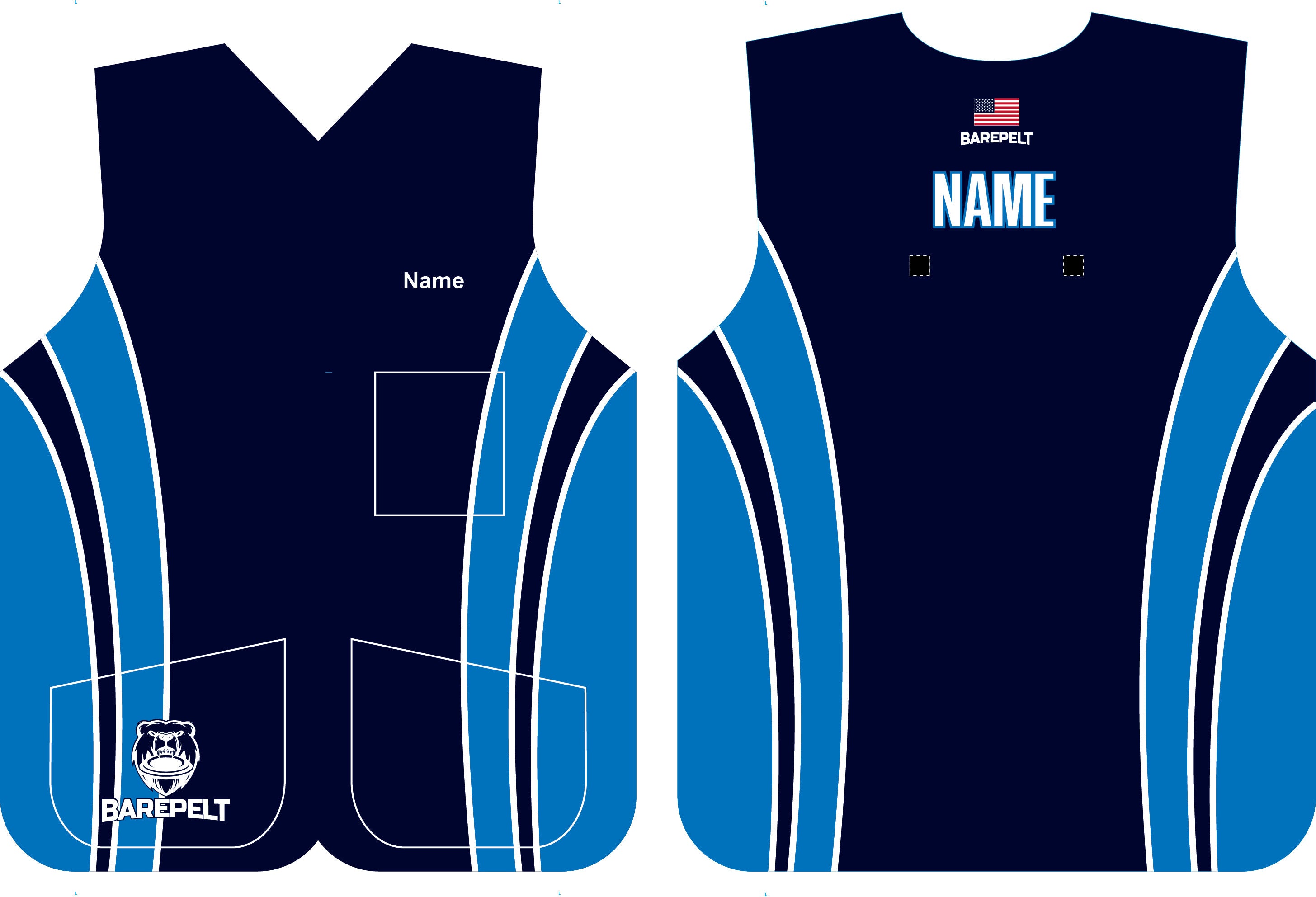 Sport Blue Vest – Barepelt