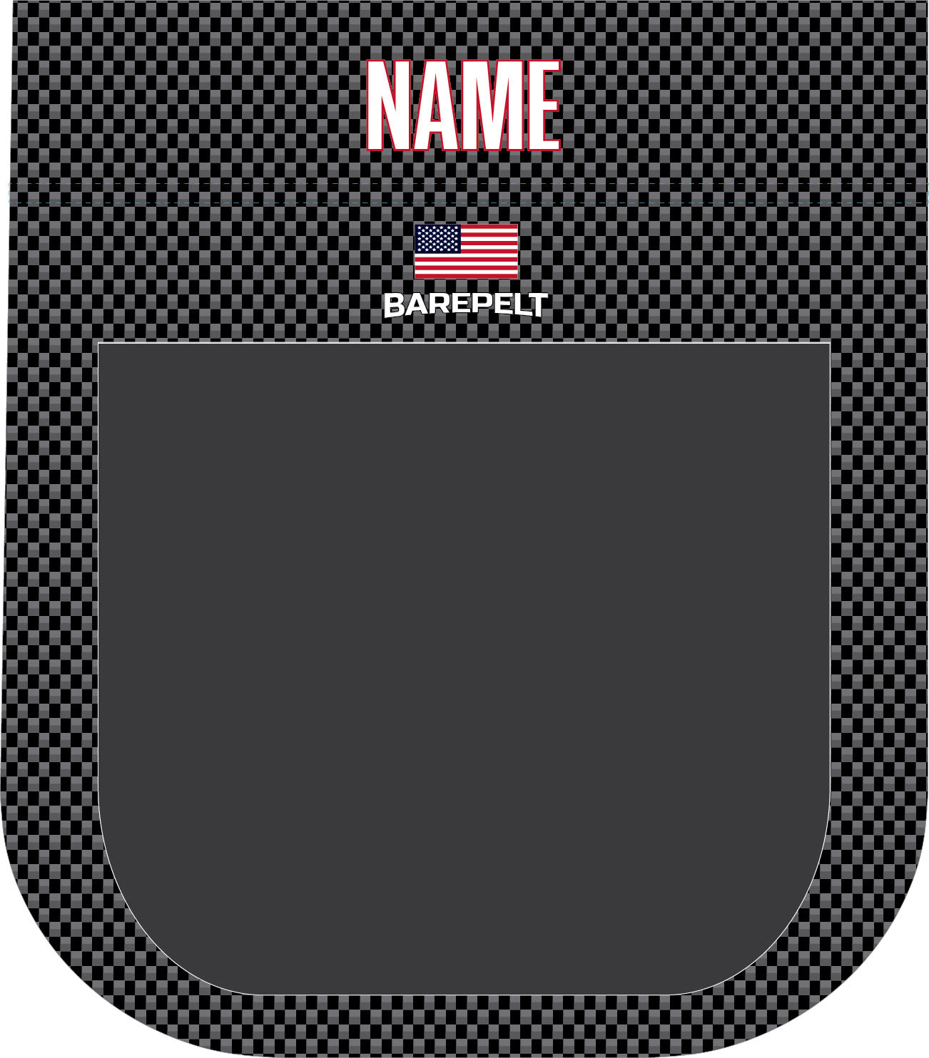 Carbon Fiber with Dark Gray Pocket BPP (Barepelt Pouch)